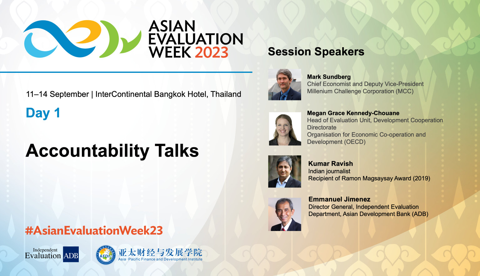 Plenary 1: Accountability Talks | Asian Evaluation Week